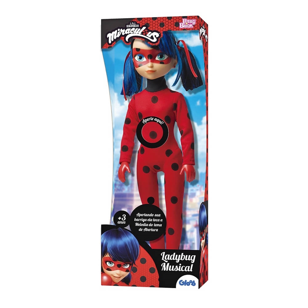 BONECA MIRACULOUS LADYBUG MUSICAL 45CM BBRA 034576 - BONECA MIRACULOUS ...