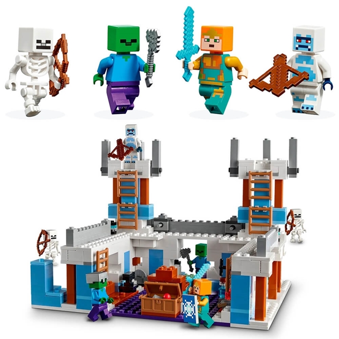 LEGO MINECRAFT 21186 O CASTELO DE GELO 040273 - LEGO MINECRAFT 21186 O ...