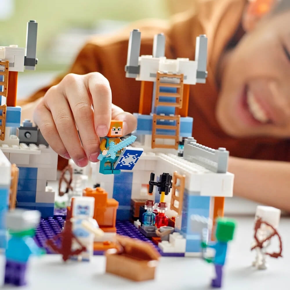 LEGO MINECRAFT 21186 O CASTELO DE GELO 040273 - LEGO MINECRAFT 21186 O CASTELO DE GELO - LEGO