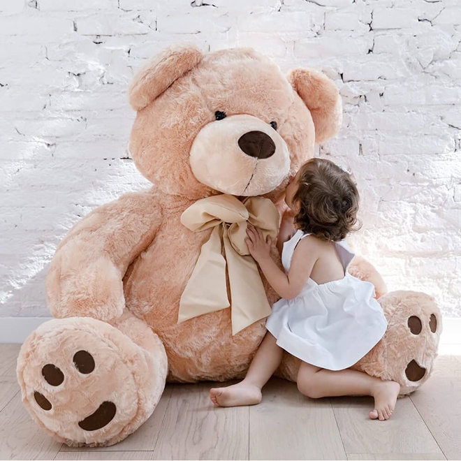 PELUCIA URSO CHARLES GIGANTE CARAMELO 90CM BUBA 040881 - PELUCIA URSO ...