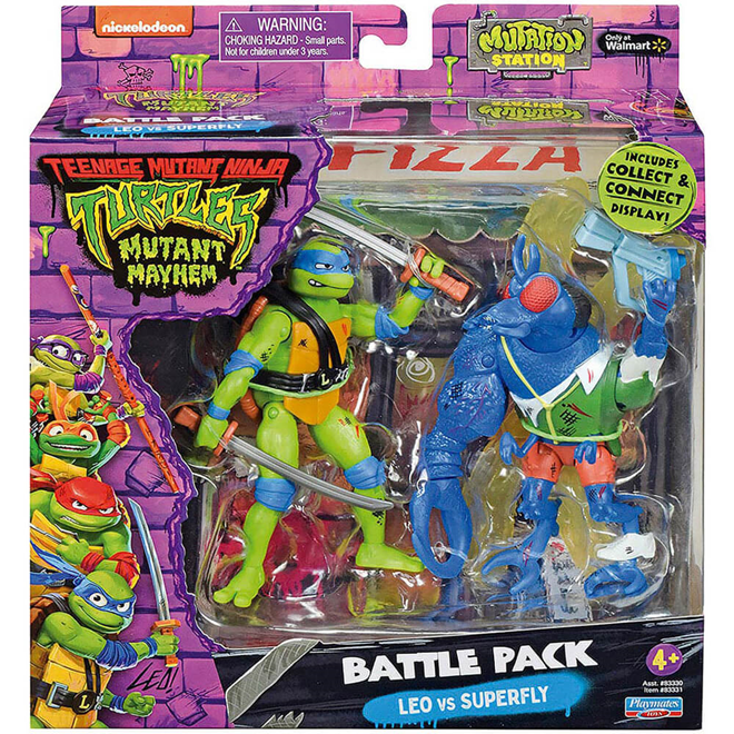 AS TARTARUGAS NINJA CAOS MUTANTE PACKS DE BATALHA COM 2 FIGURAS SUNNY 042933 - AS TARTARUGAS ...