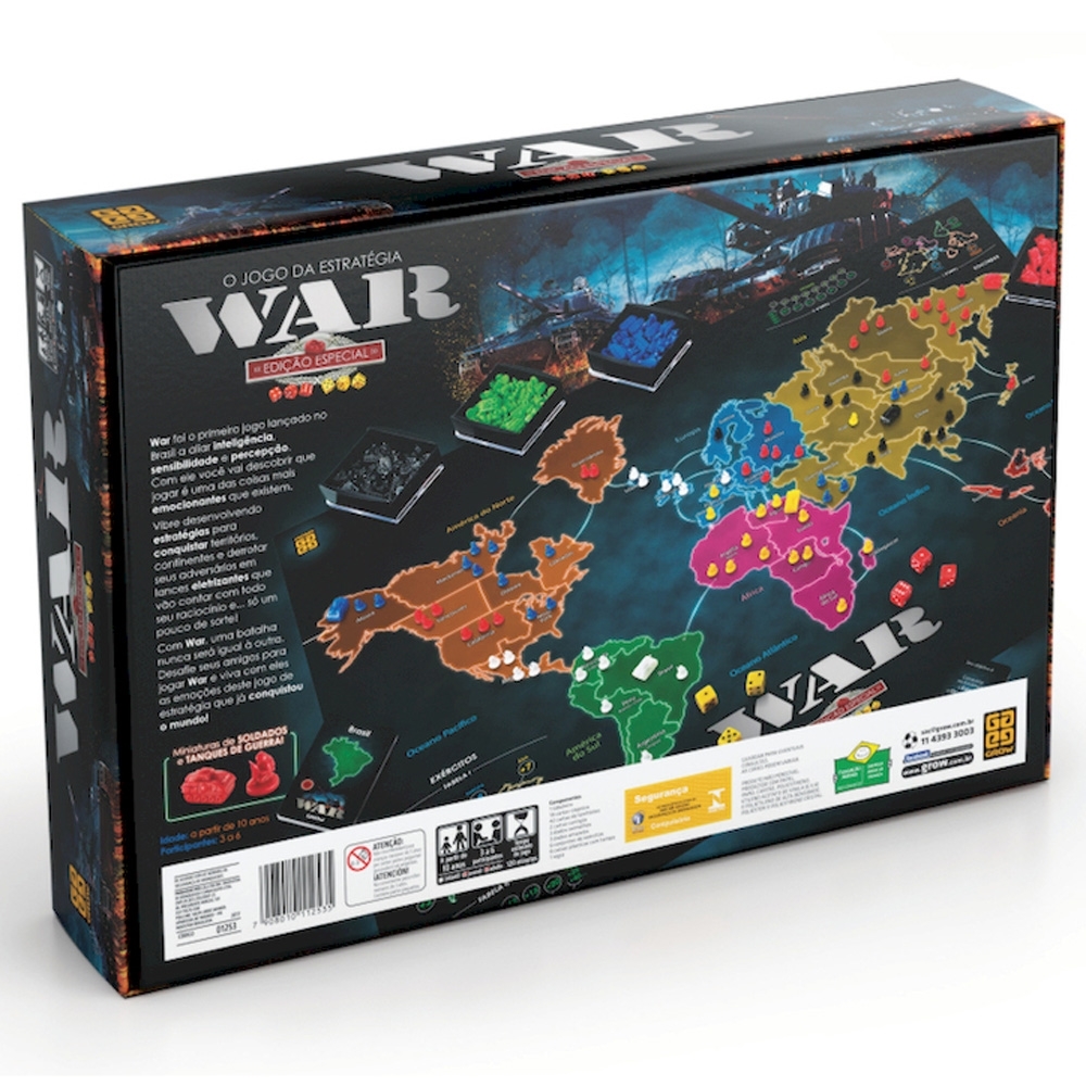 JOGO WAR EDICAO ESPECIAL GROW 007429 - JOGO WAR EDICAO ESPECIAL GROW - GROW